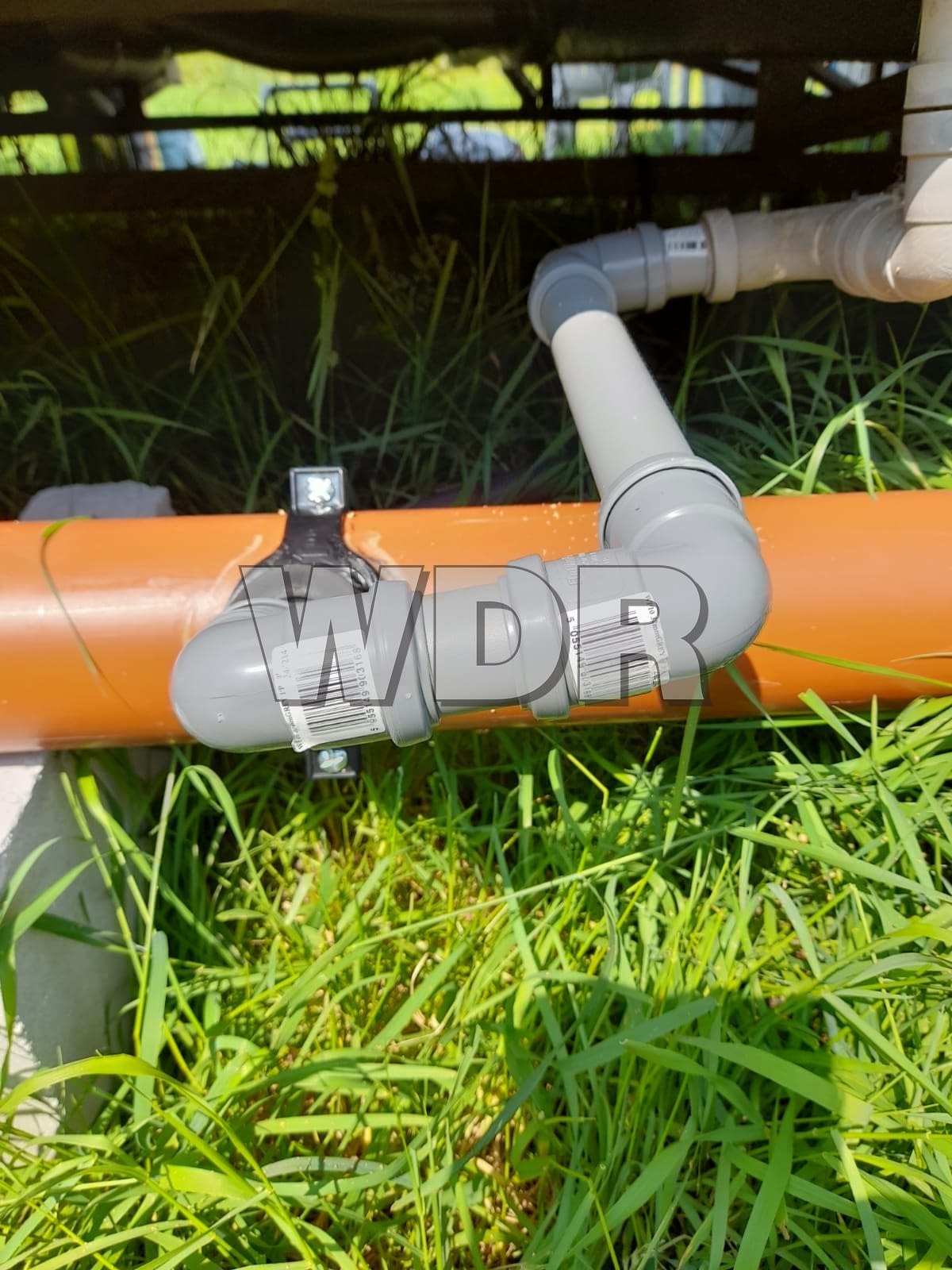 Temporary Pipes on Static Caravan - Watlington Drain Renovations